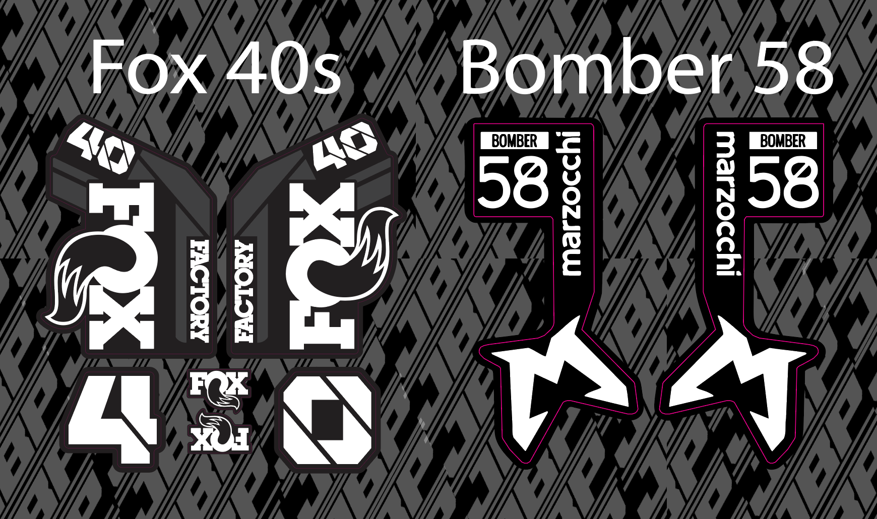 Fox 40/Bomber 58 Fork Guard Decals – JBP